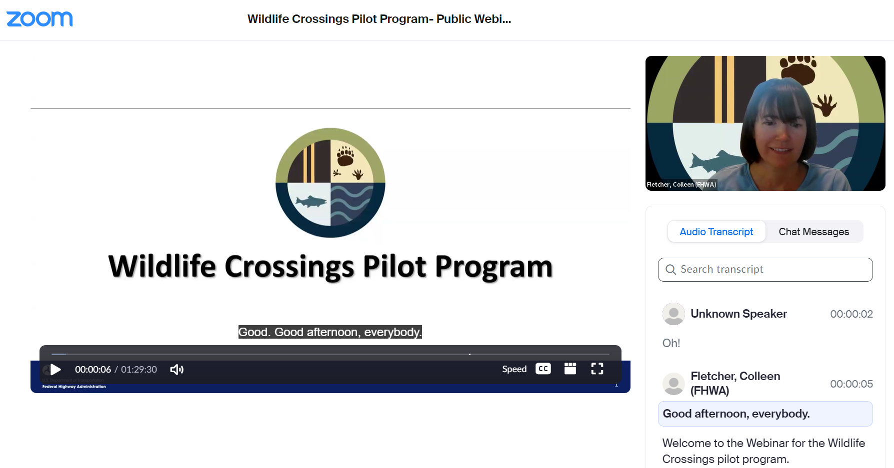 FHWA Wildlife Crossings Pilot Program Webinar Recordings – Local ...